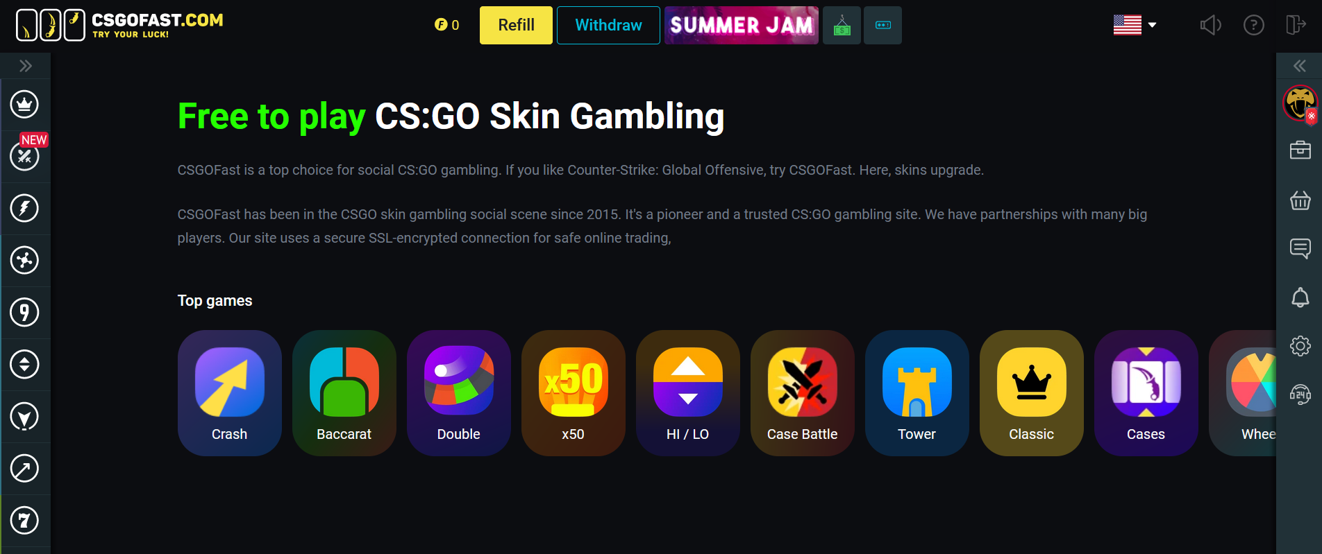 CSGOFast Review | One Of The Best Cheap CS2 Gambling Sites!